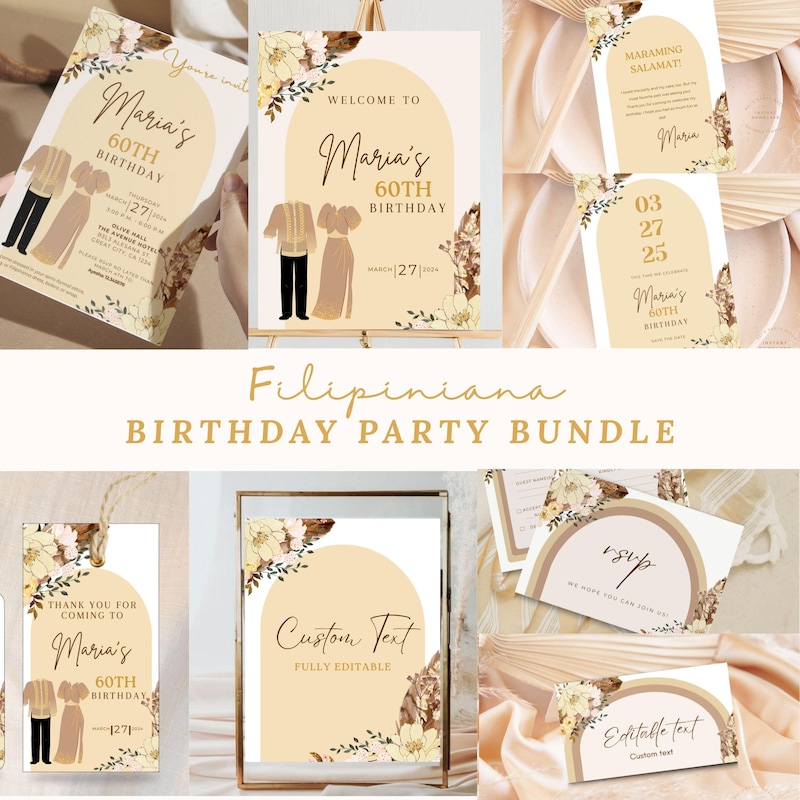 Filipiniana Invitation - Etsy