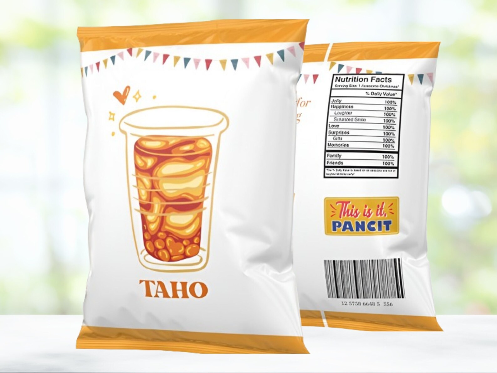 Printable Filipino Birthday Party Favors, Filipino Party Food Chip Bag ...