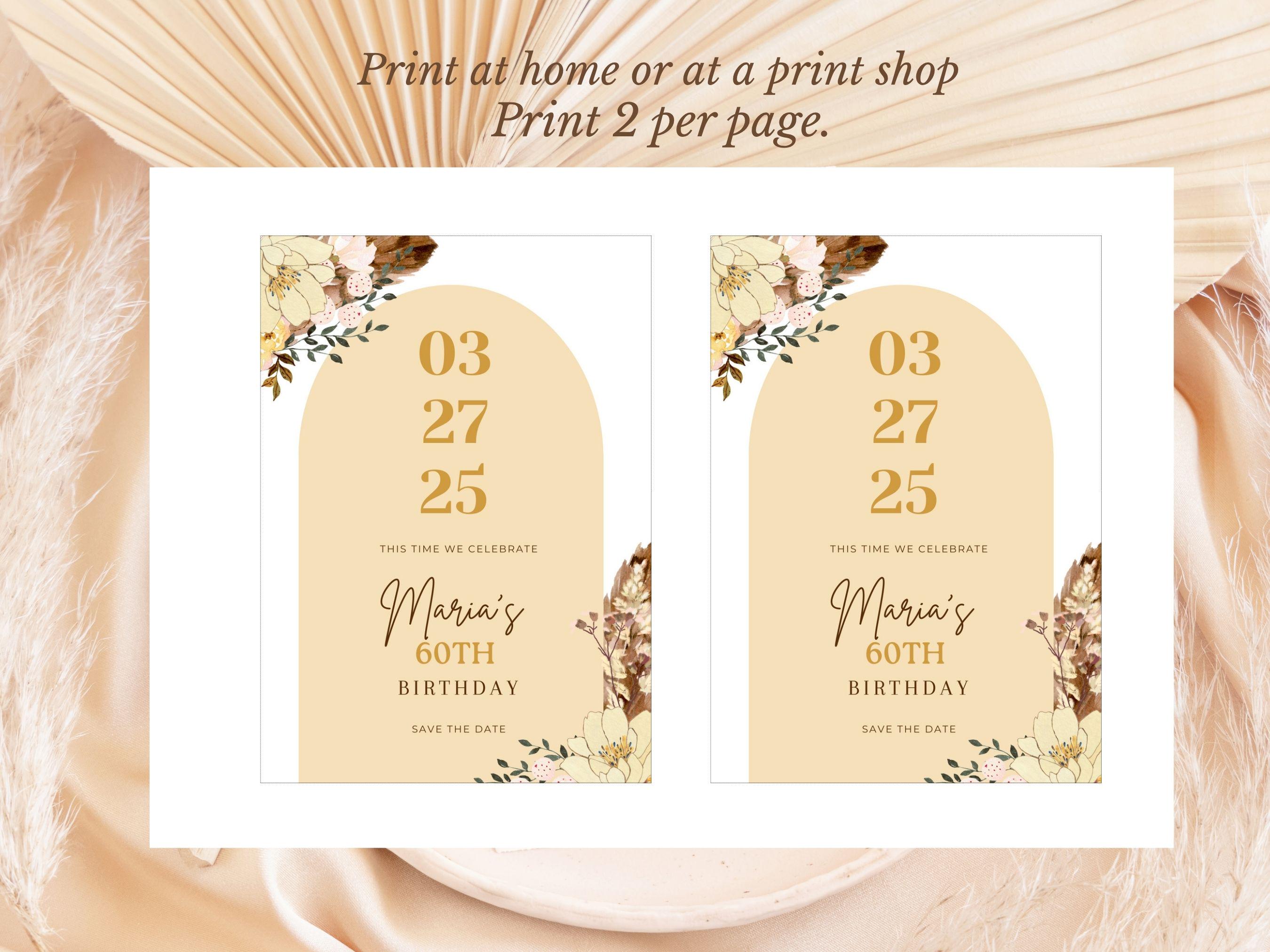 DIY Filipiniana Tagalog Birthday and Wedding Save the Date Invitation ...