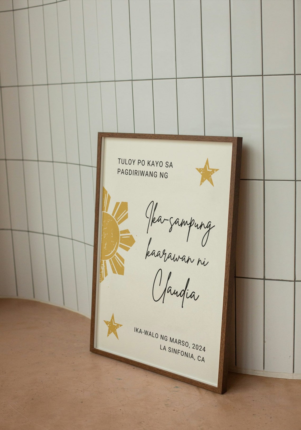 Editable Filipino Party Fiesta Theme Welcome Sign, Filipino Party ...