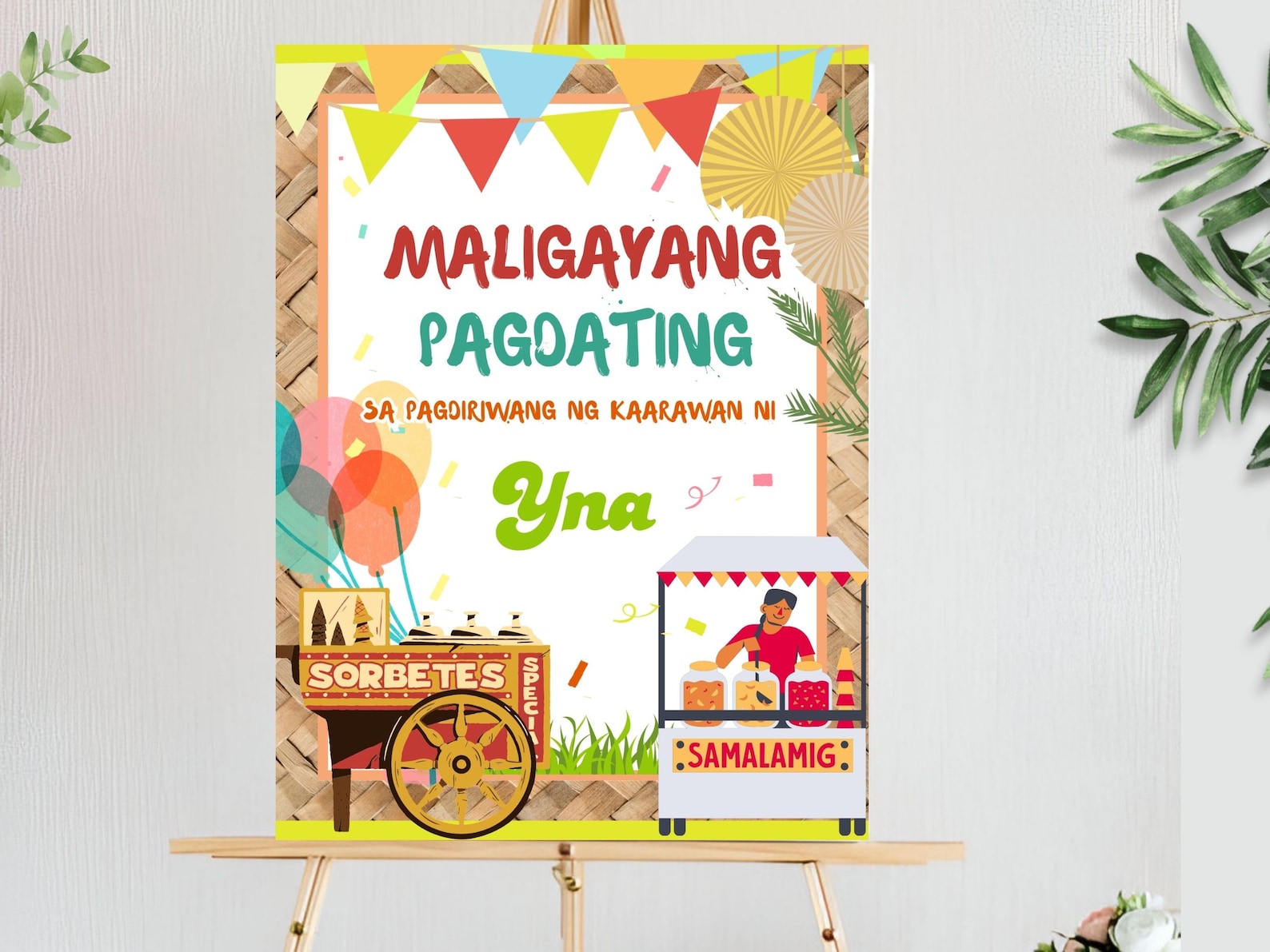 Editable Filipino Fiesta Theme Party Bundle Birthday Invitation ...