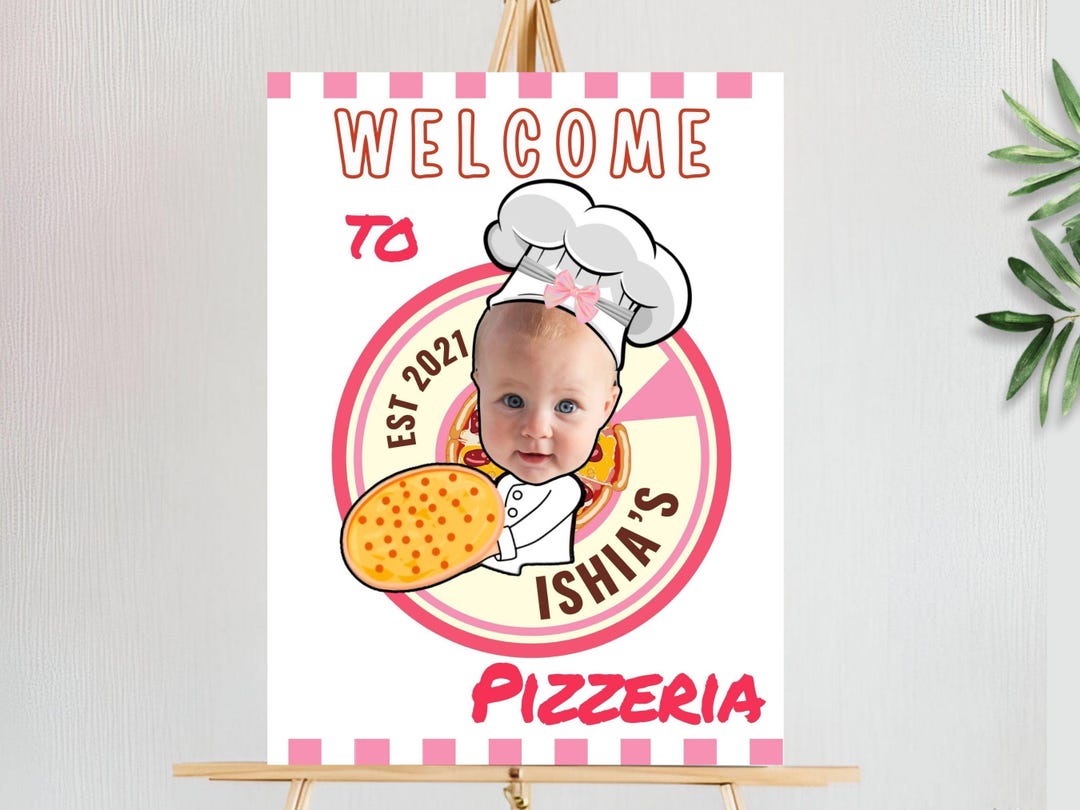 Pizza Party Welcome Sign Pizza Birthday Party Italian Birthday Party ...