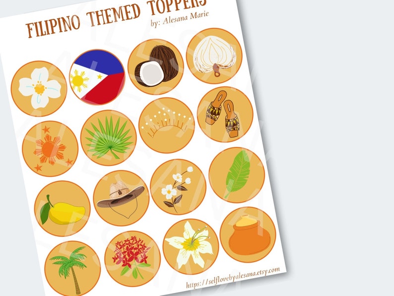 Filipino Birthday Cupcake Toppers Printable, Filipino Party Decorations ...