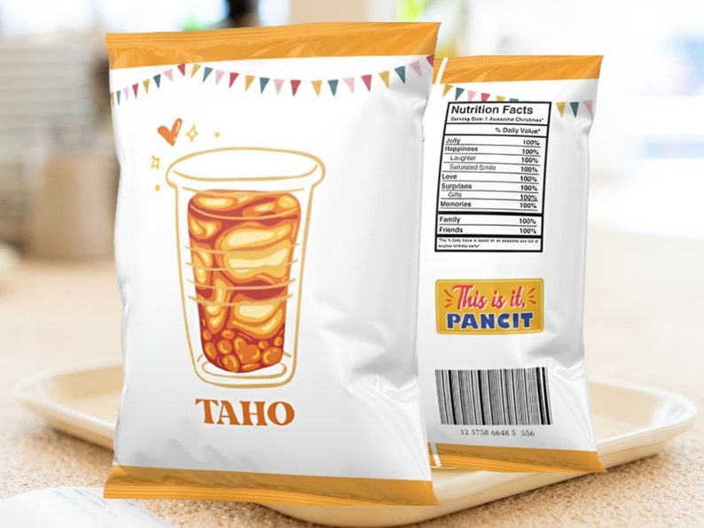 Printable Filipino Birthday Party Favors, Filipino Party Food Chip Bag ...