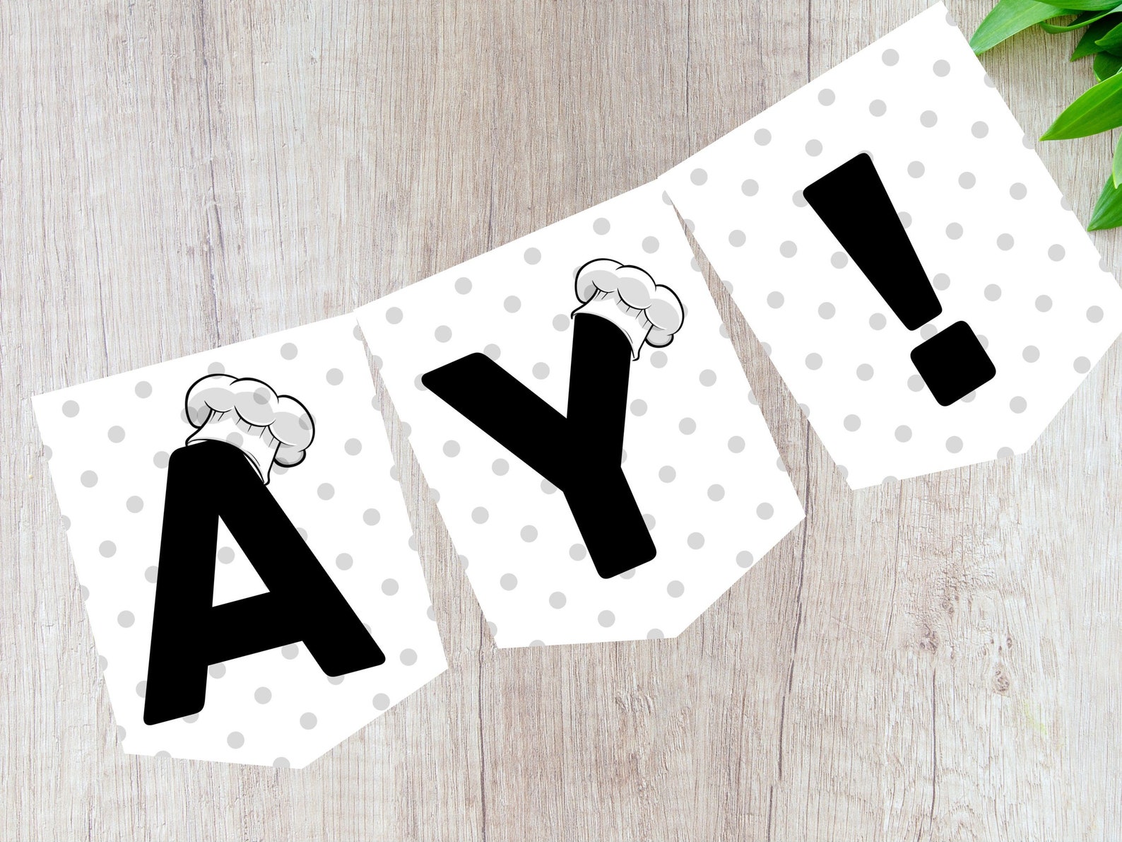 Printable Cooking Banner Chef Birthday Banner Happy Birthday Chef Chef ...