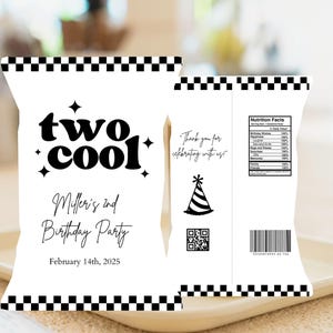 Two Cool Birthday Bundle, Boy Second Birthday Party Bundle, Aesthetic ...