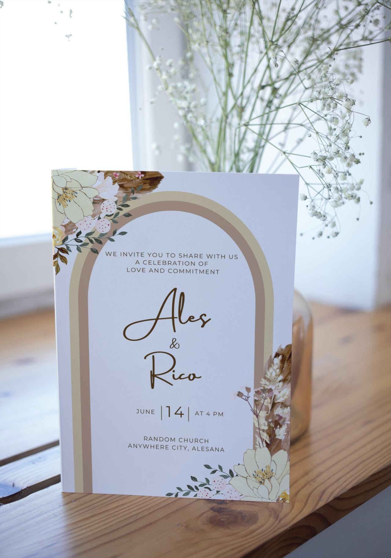 Modern Filipiniana Wedding Invitation Template Filipino Wedding ...