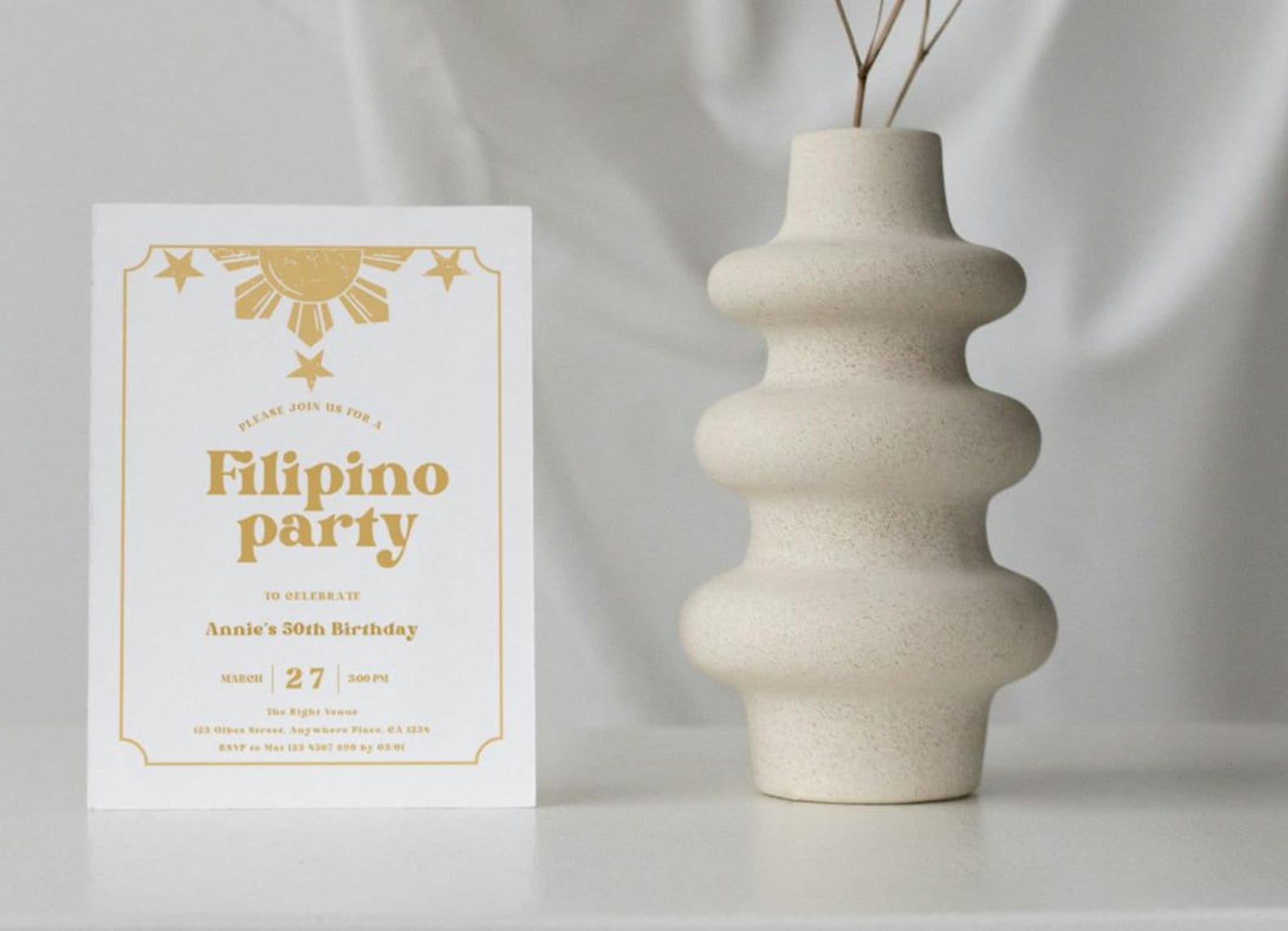Editable Filipino Party Theme Invitation | Filipino Birthday ...