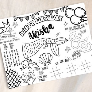 Printable Mermaid Coloring Page Coloring Book for Girls, Adults, Teens ...