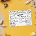 Personalized Cat Activity Sheet, Cat Theme Placemats, Cat Coloring Page ...