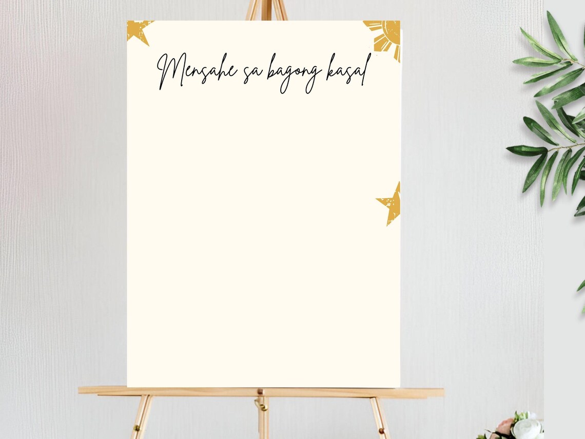 Filipino Wedding Philippines Sun Wedding Welcome Sign, Listahan Ng ...