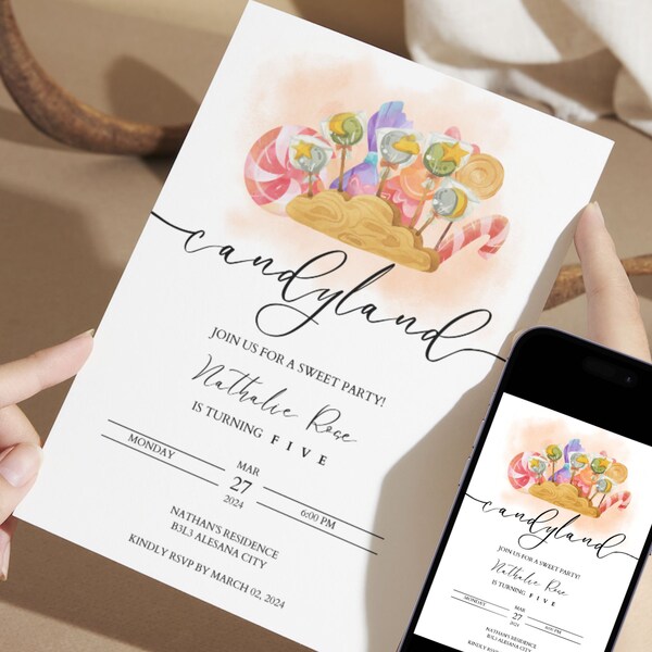 Editable 18th Birthday Invitation Template, Minimalist Debut Birthday ...