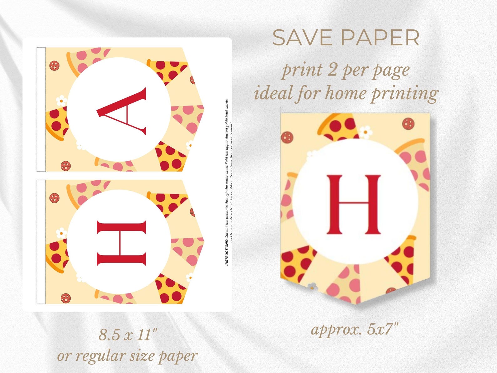 Editable Pizza Party Banner, Kids 2nd Birthday Backdrop, Valentines ...