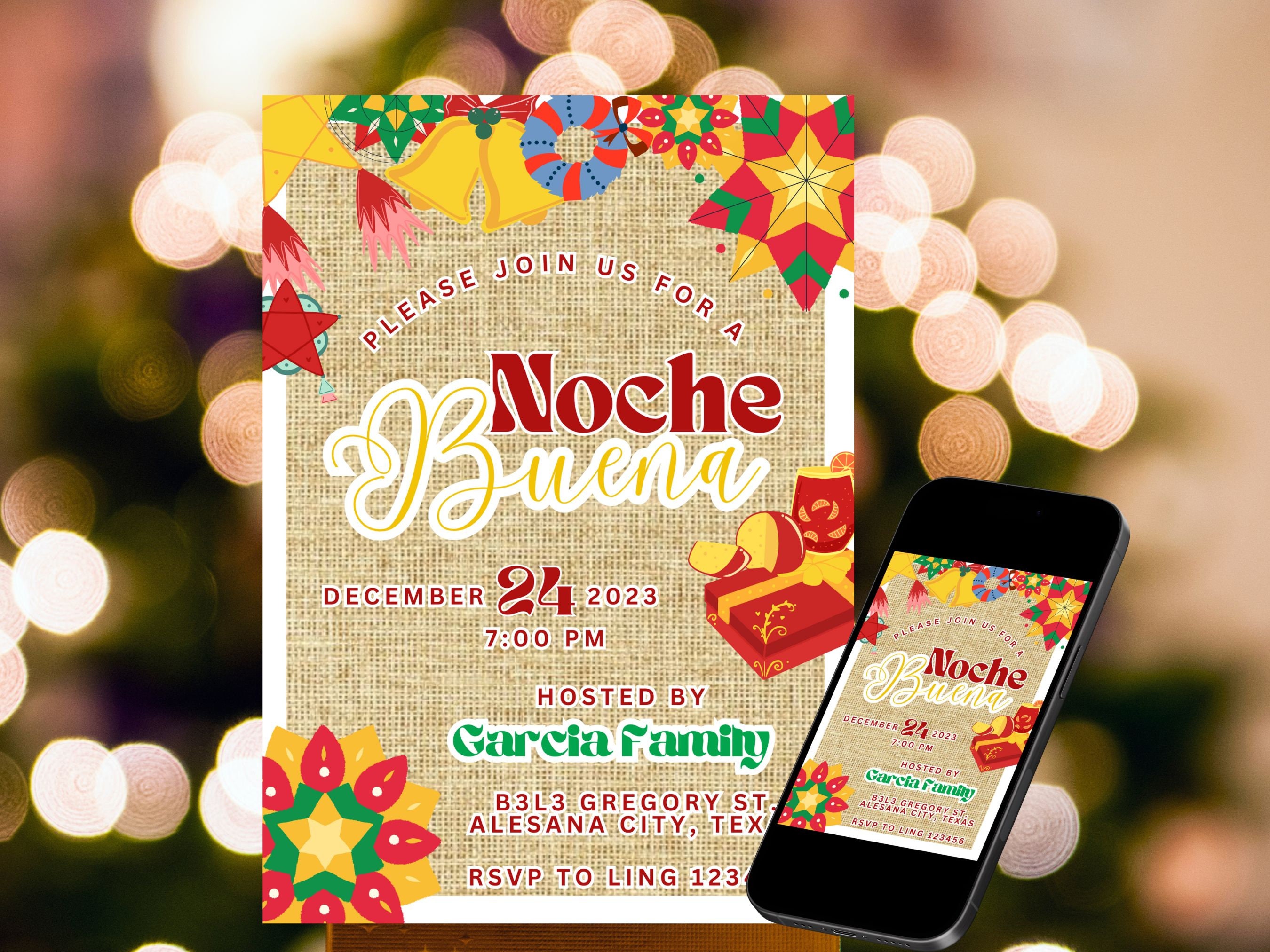 Editable Noche Buena Invitation - Maligayang Pasko - Philippines ...