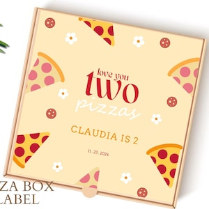 Pizza Box Printable Label Pizzeria Birthday Party Italian Birthday ...
