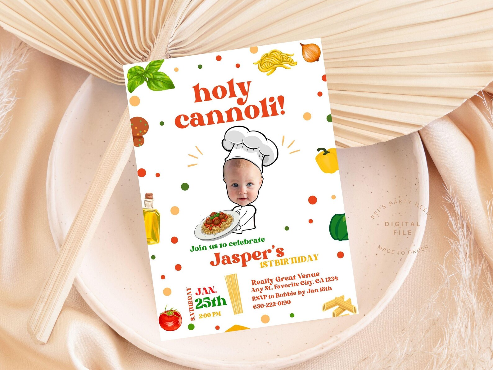 Italian Milestone Board Spaghetti Meatball Themed Birthday Party Italy ...