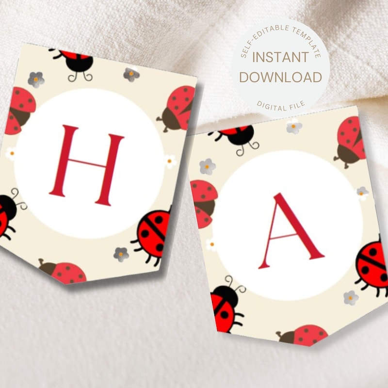 Ladybug Banner - Etsy
