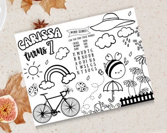 Spring Coloring Page - Etsy