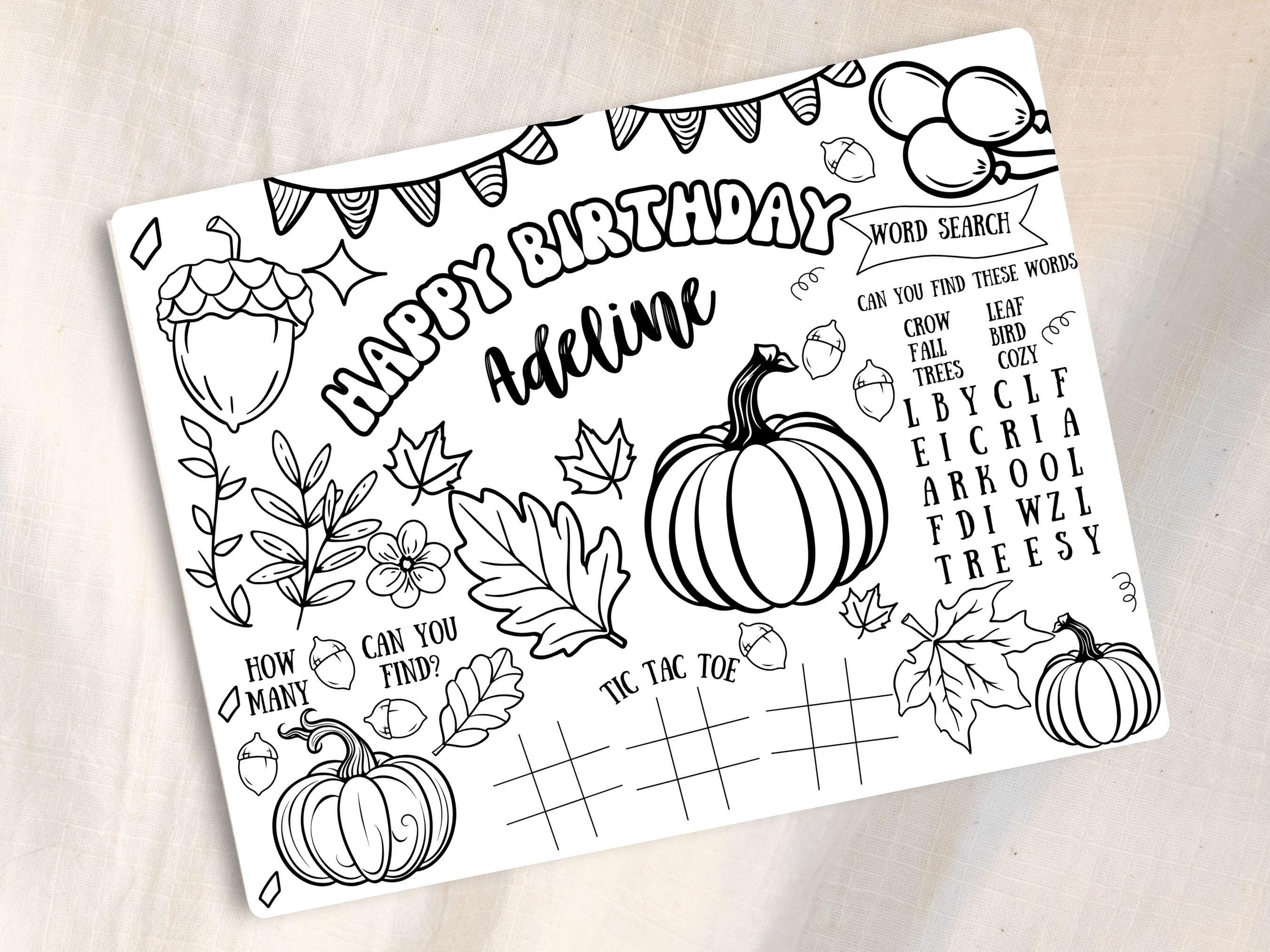 Halloween Coloring Candy Bag Printable - Etsy