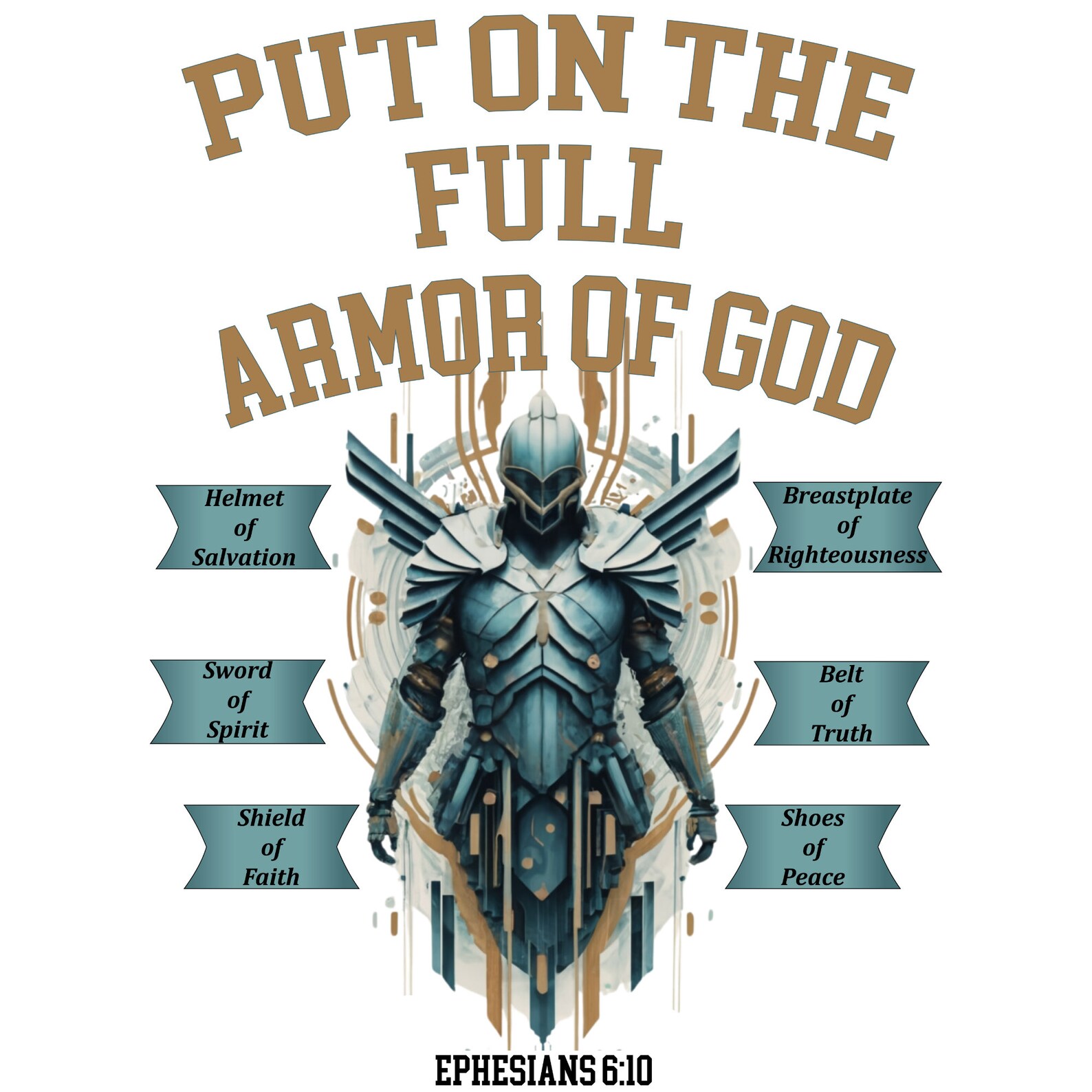 Christian PNG, Armor of God Sublimation Design, Mens Shirt Design, Male ...