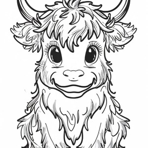 Cute Baby Highland Cow Svg Bundle, Cute Highland Cow, Highland Cow Png ...