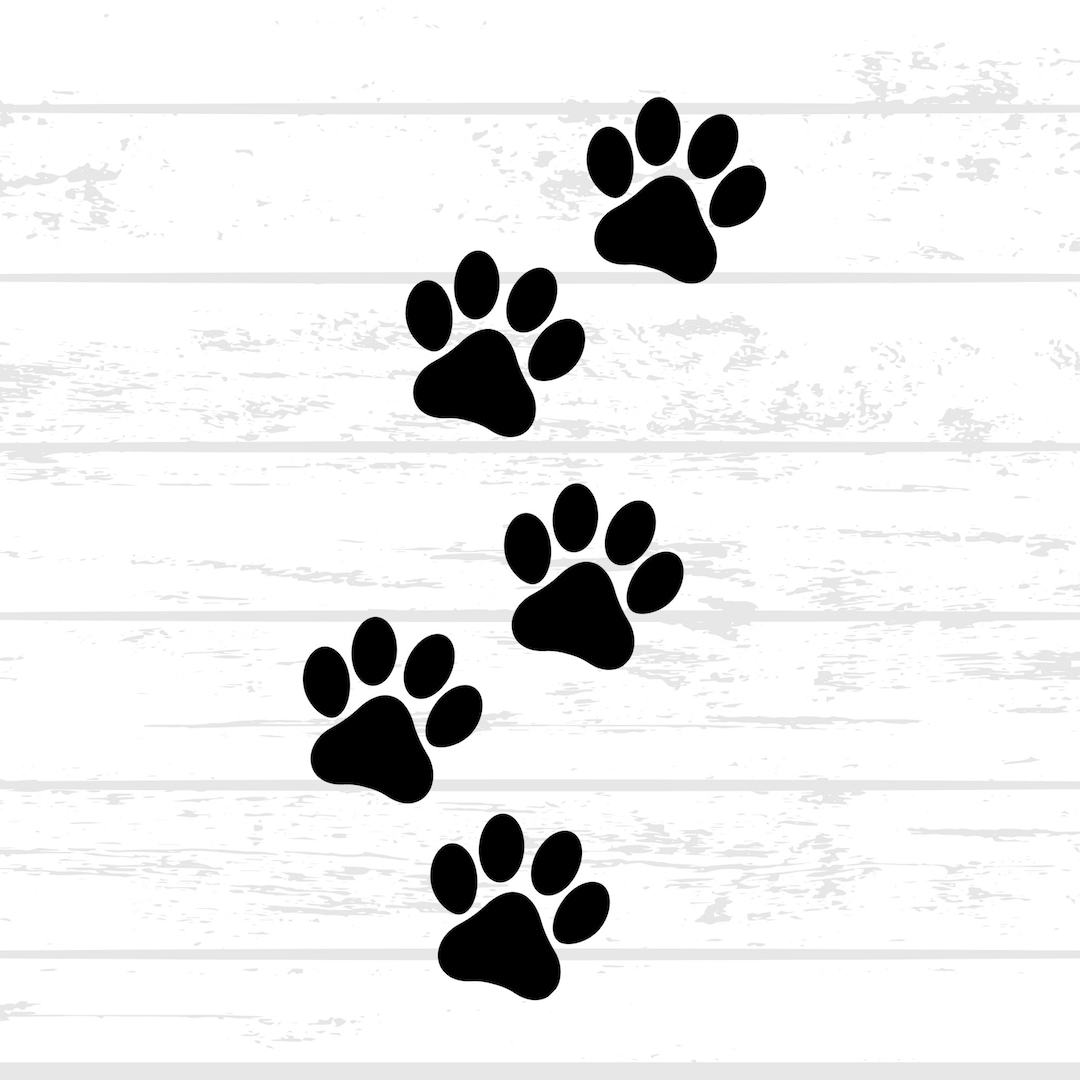 Dog Paw Prints Svg, Dog Svg, Paw SVG, Animal Paw Svg, Animal Svg, Dog ...