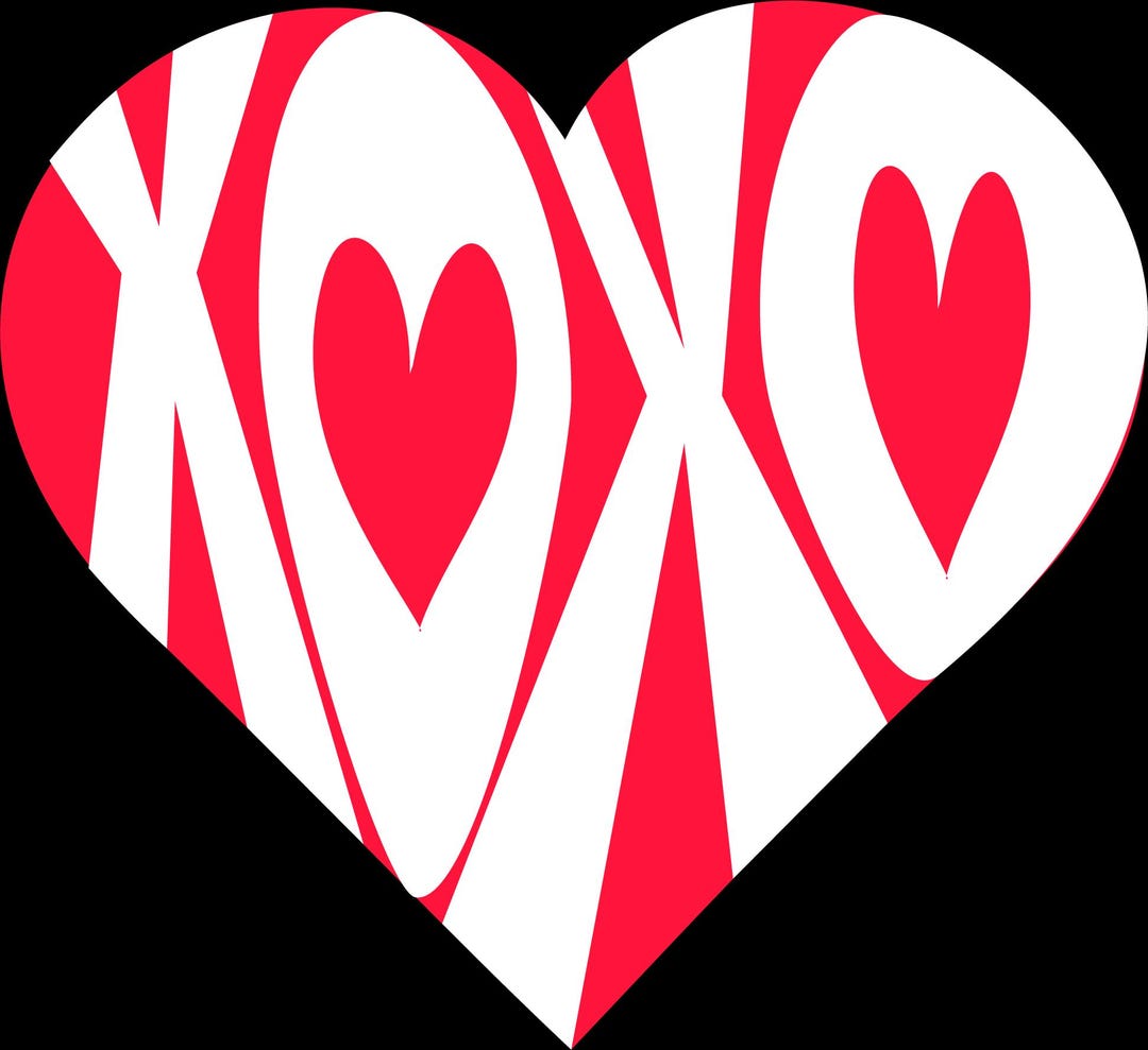 XOXO SVG, Valentine's XOXO Heart Svg Png Heart Design Png Svg, Cricut ...