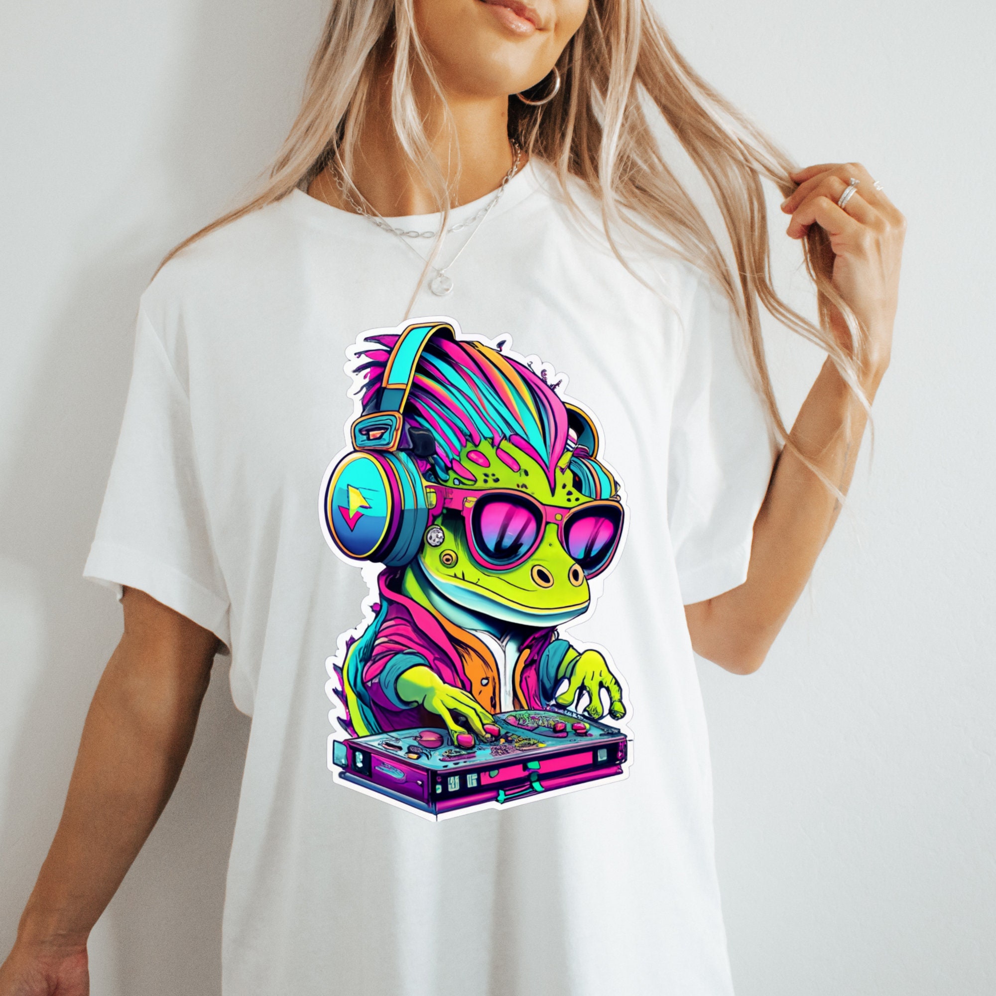 DJ Lizard Fire Turntables PNG Graffiti T-shirt, Sticker Digital File ...