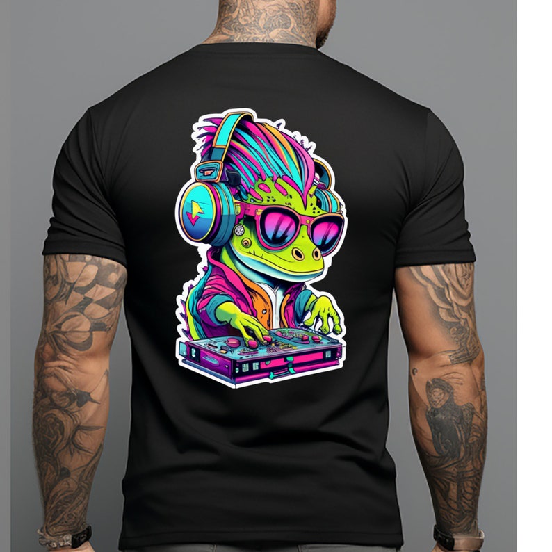 DJ Lizard Fire Turntables PNG - Graffiti T-shirt, Sticker Digital File ...