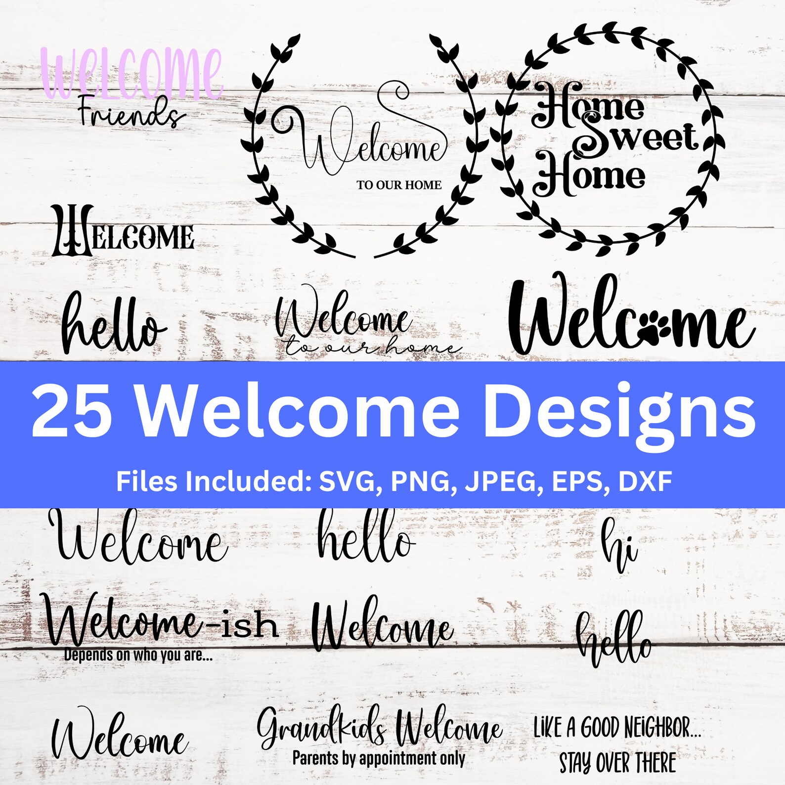 Welcome Sign Svg, Welcome Svg Bundle, Farmhouse Sign Svg, Porch Sign ...