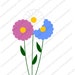 Cute Flower Svg Bundle, Gardening Flower Icon Svg, Flat Flowers Clipart ...