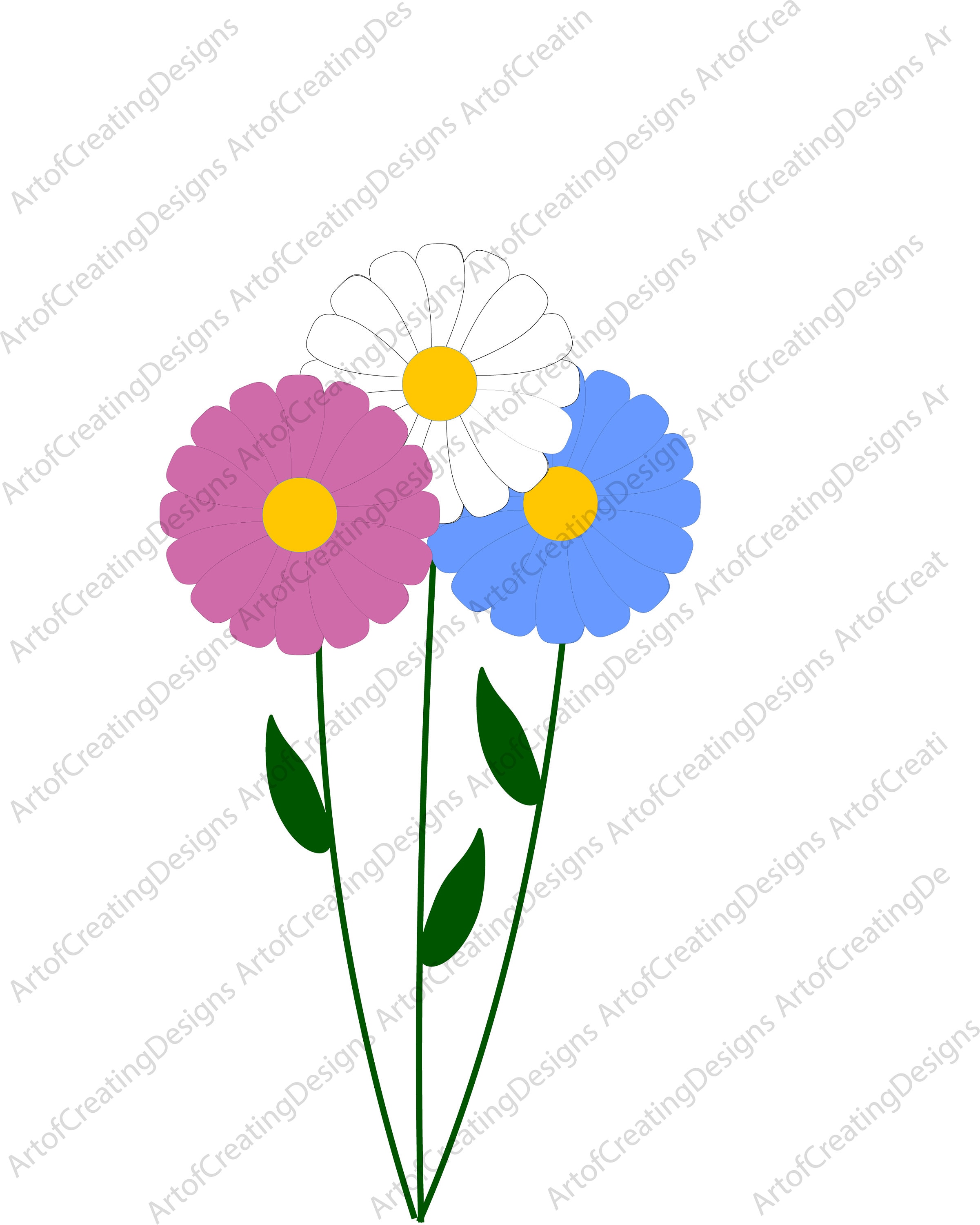 Cute Flower Svg Bundle, Gardening Flower Icon Svg, Flat Flowers Clipart ...