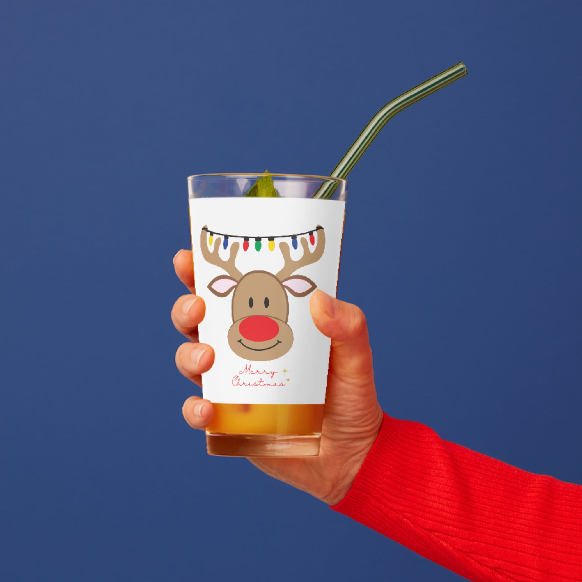 Merry Christmas Reindeer Svg, Cute Christmas Reindeer Svg Cut Files and ...