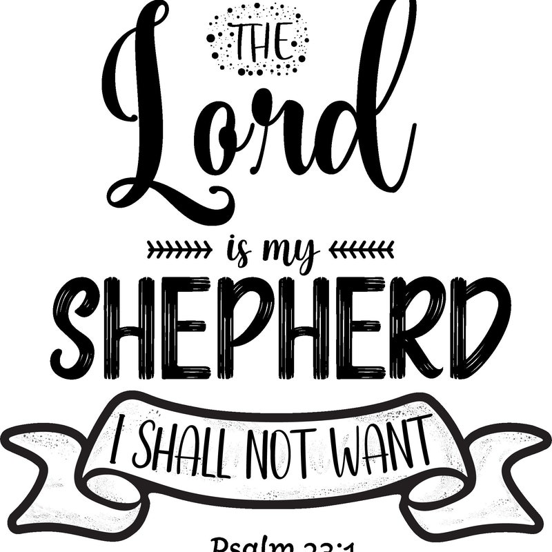 Psalm 23 Svg - Etsy