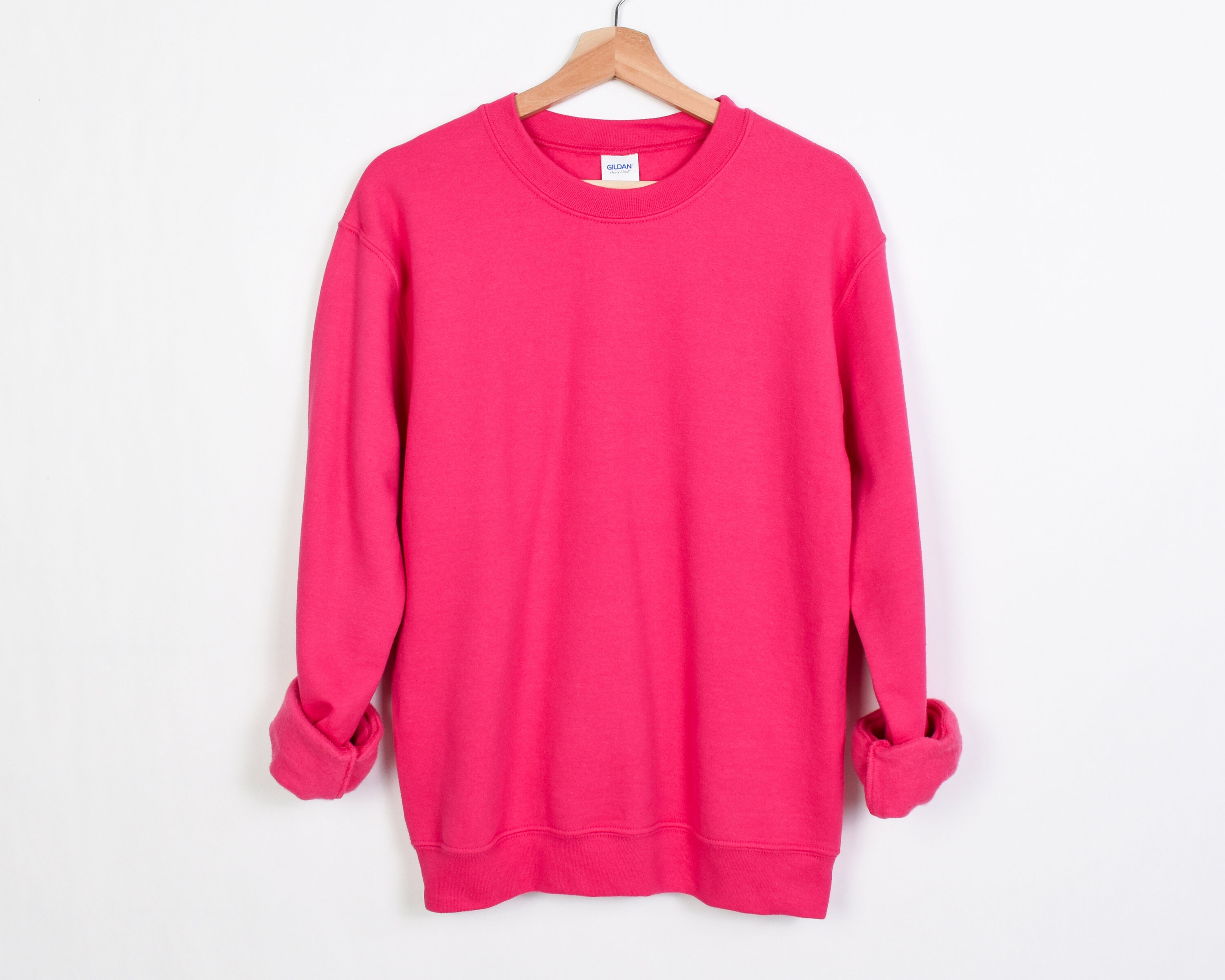 Gildan 18000 Size Chart Mockup Gildan Crewneck Sweatshirt Size Chart Guide Template Digital