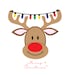 Merry Christmas Reindeer Svg, Cute Christmas Reindeer Svg Cut Files and ...