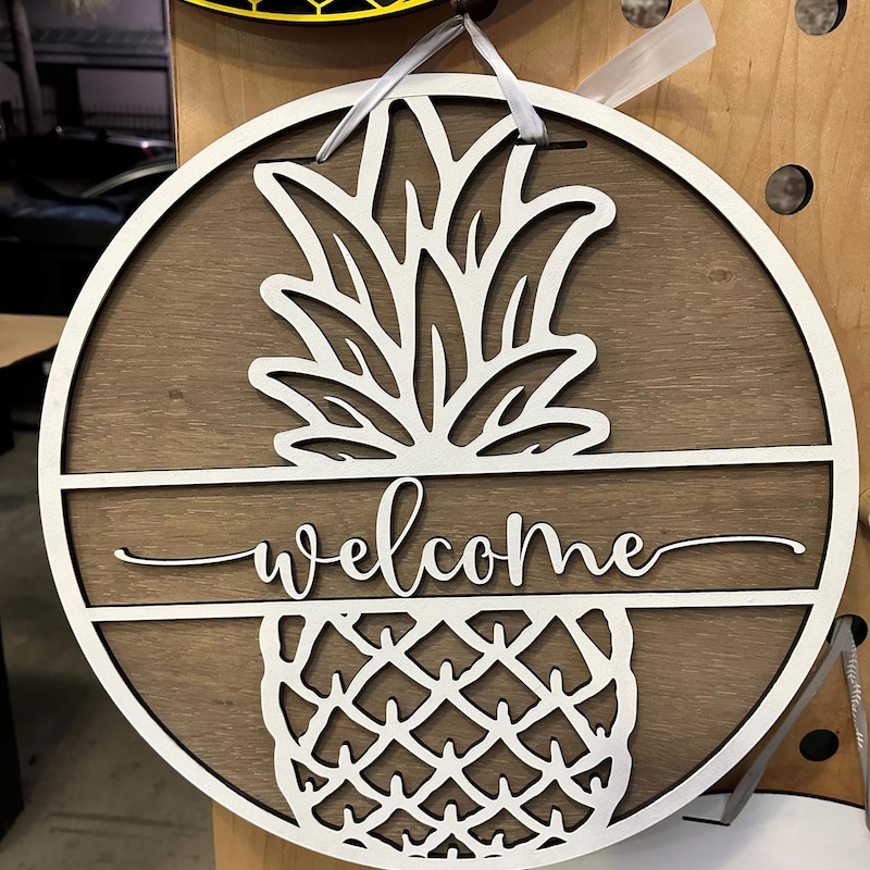 Pineapple Welcome Sign - Etsy