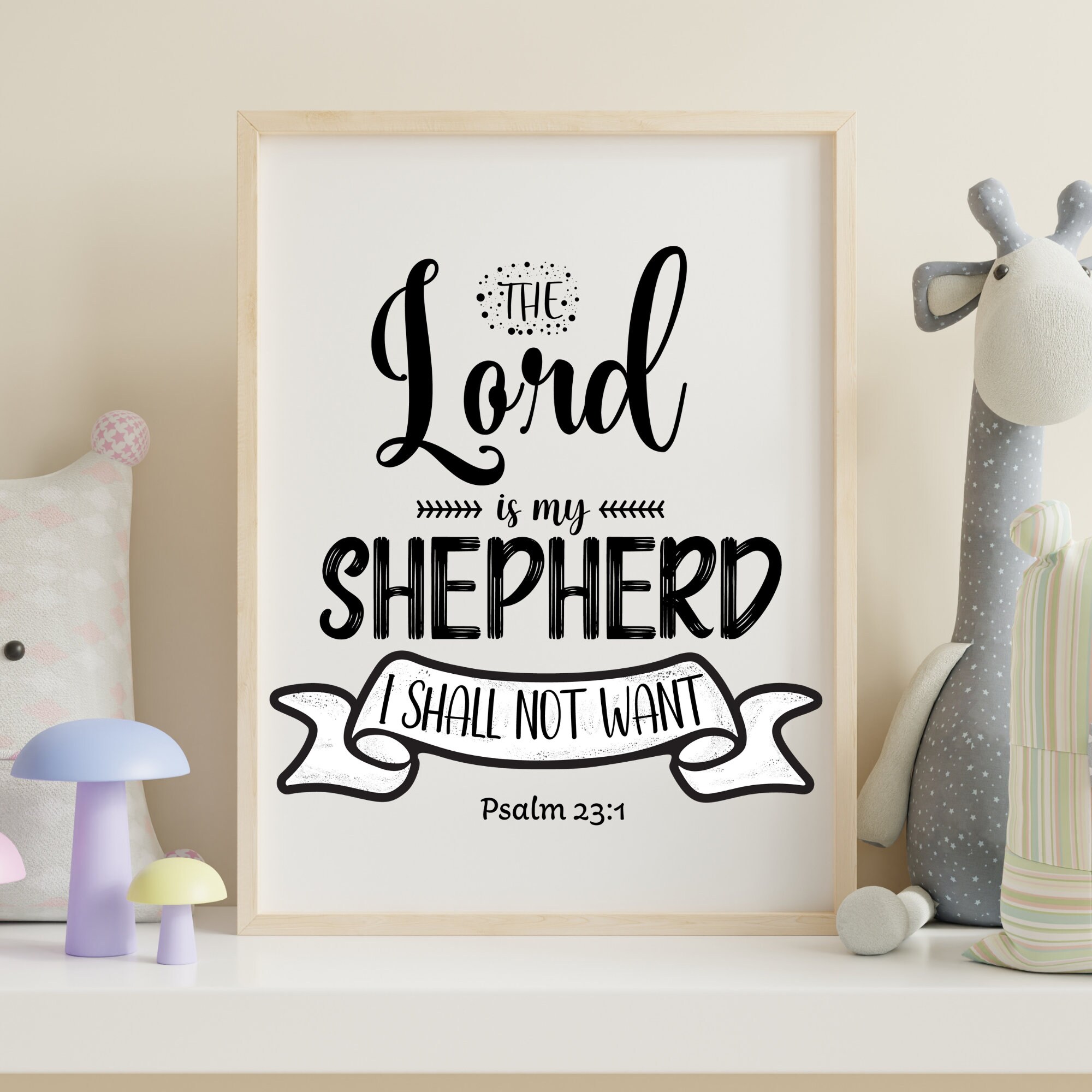 The Lord is My Shepherd Svg,psalm 23:1 Svg,the Lord is My Shepherd Svg ...