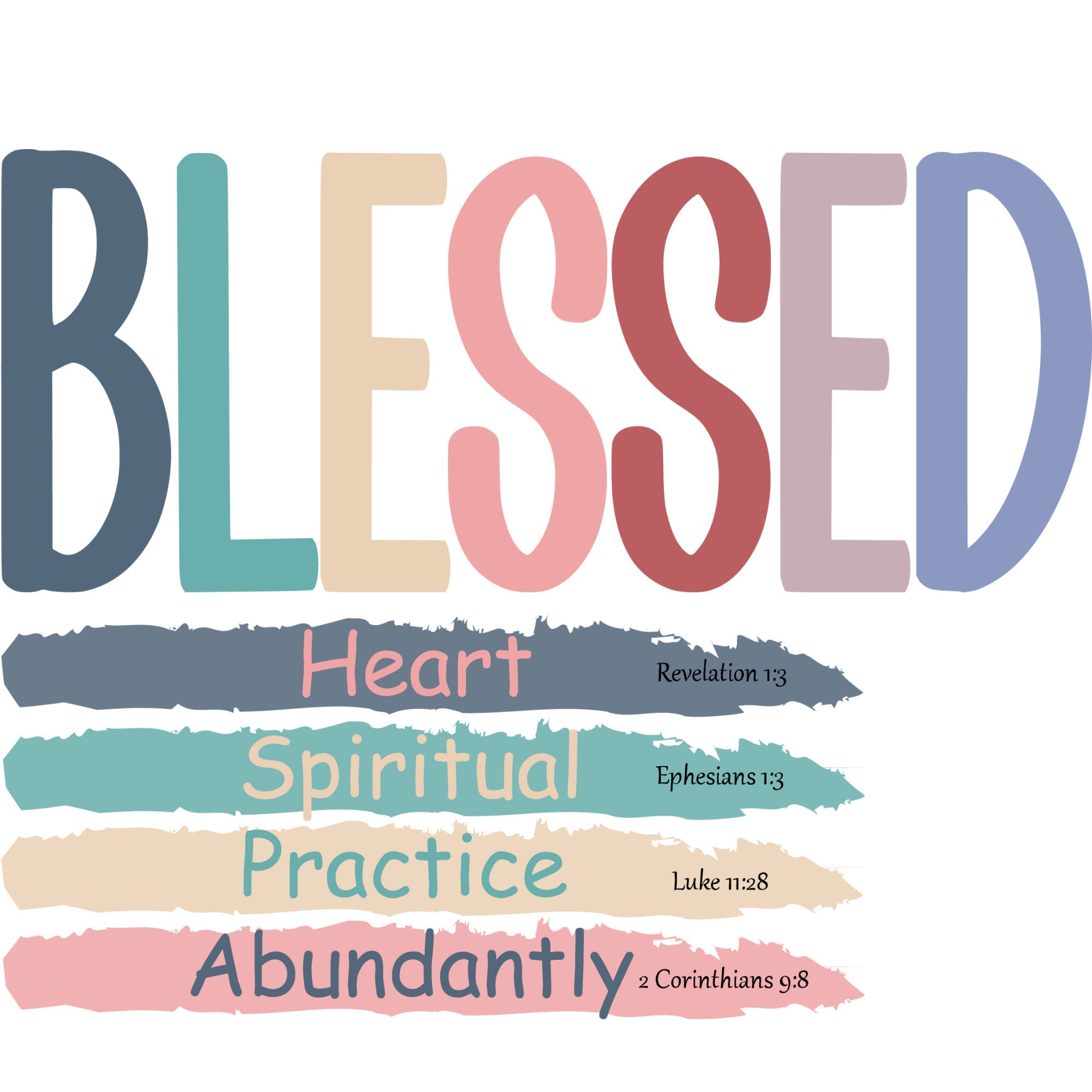 Retro Blessed Png,retro Blessed Bundle, Elegant Boho Christian Bundle ...