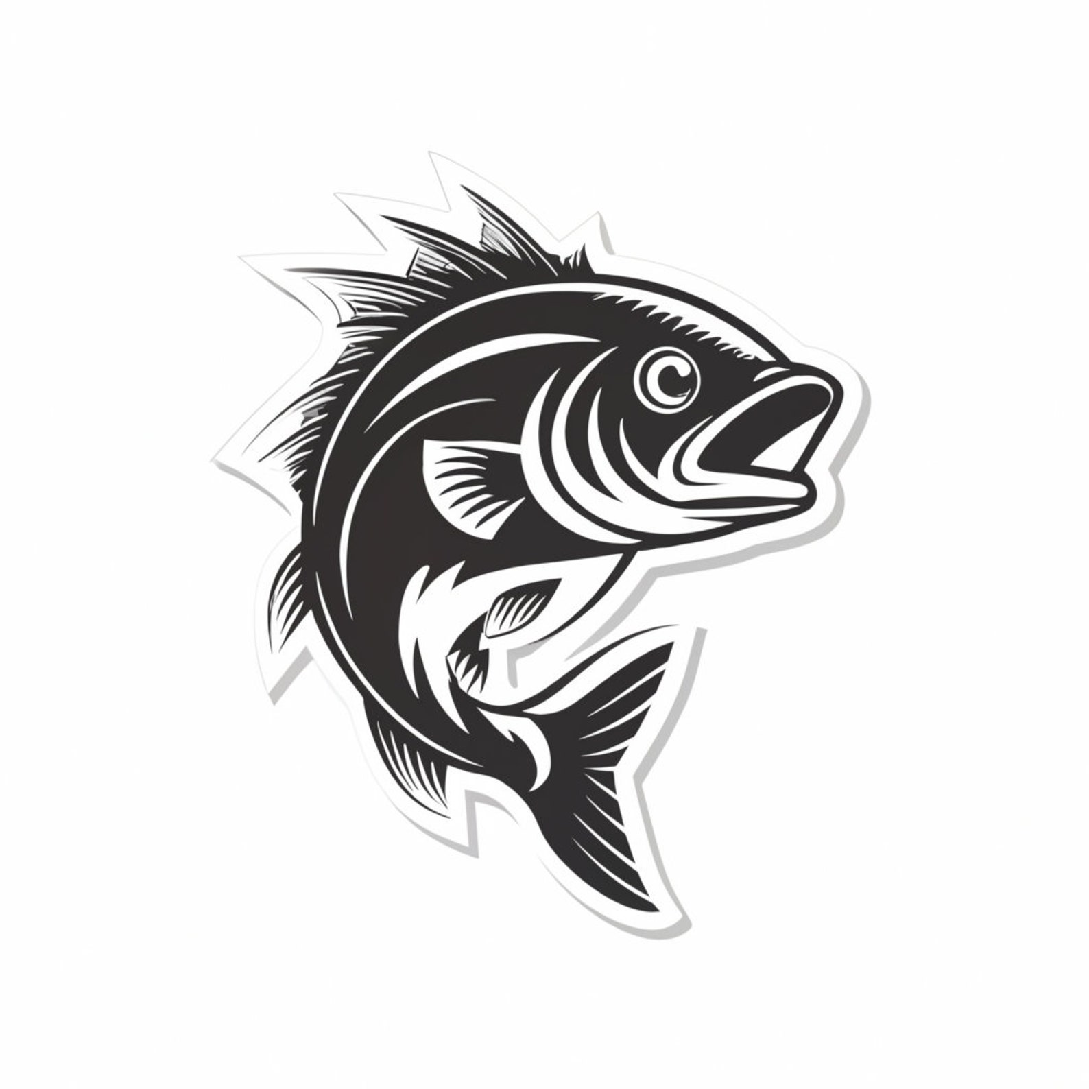 Bass Fishing Svg, Fishing Svg, Bass Fish Svg, Bass Clipart, Bass Vector ...