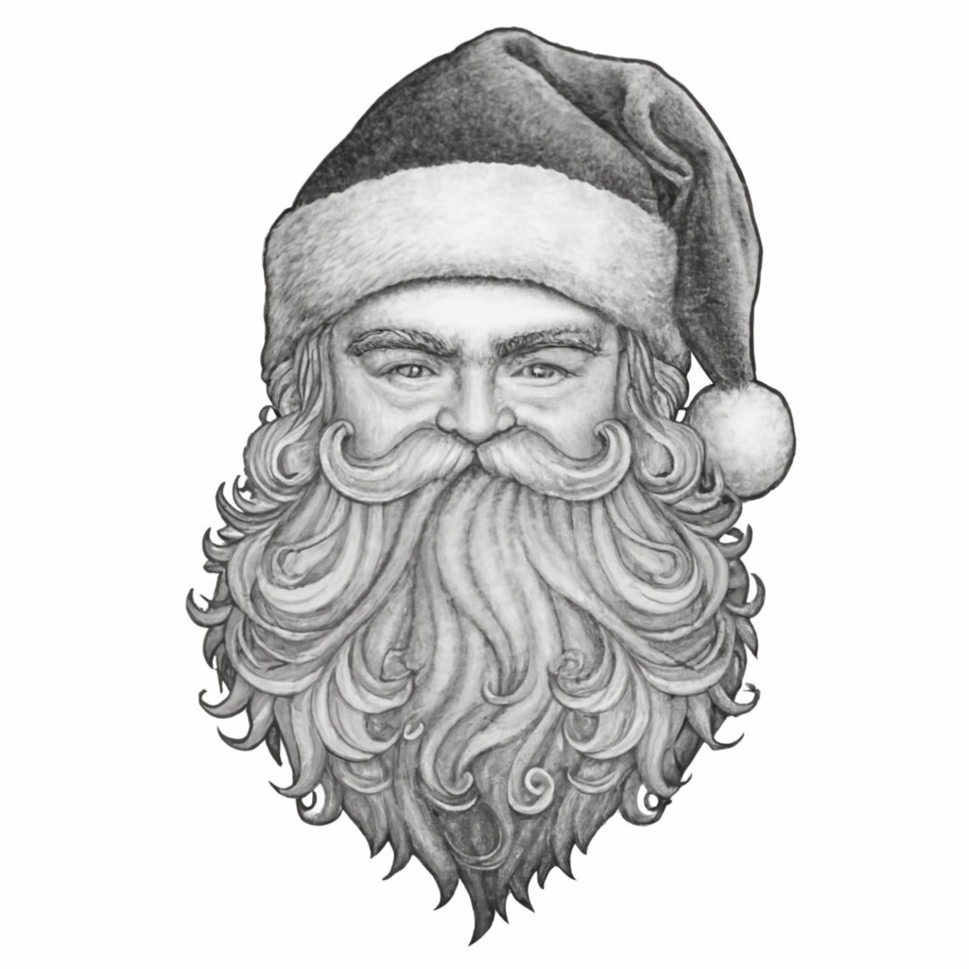 Vintage Santa Svg, Png, 30+ Designs,old School Father Christmas,santa ...