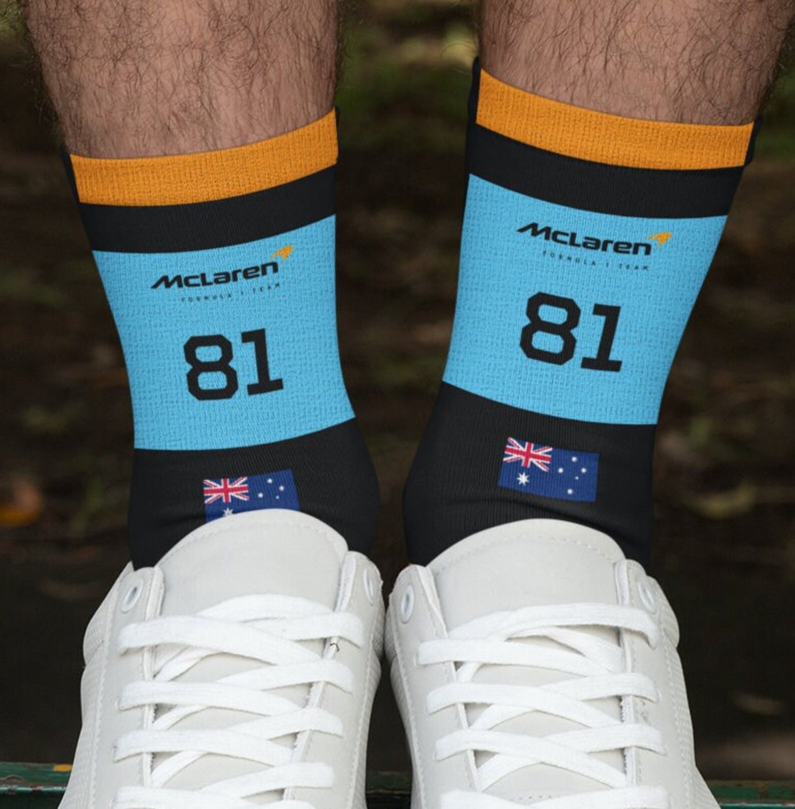 Oscar Piastri Mclaren Formula One Racing Socks - F1 - Etsy