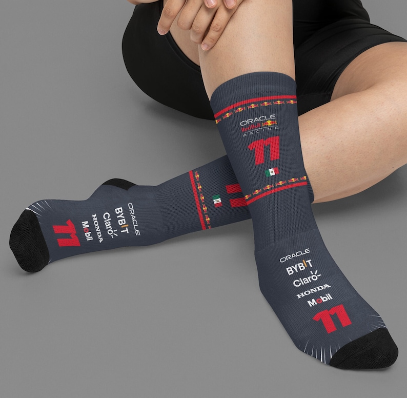 Checo Red Bull Formula One Racing Socks - F1 - Etsy