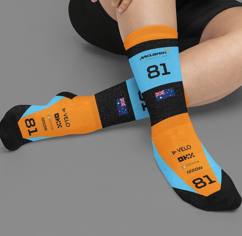 Oscar Piastri Mclaren Formula One Racing Socks - F1 - Etsy
