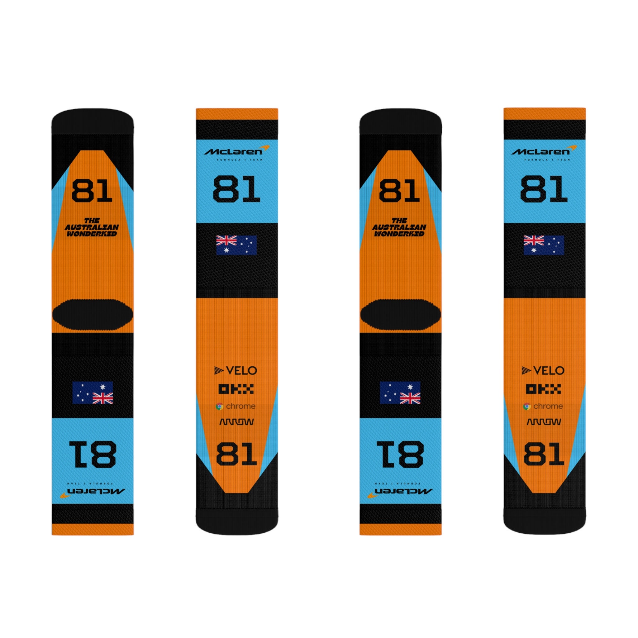 Oscar Piastri Mclaren Formula One Racing Socks - F1 - Etsy