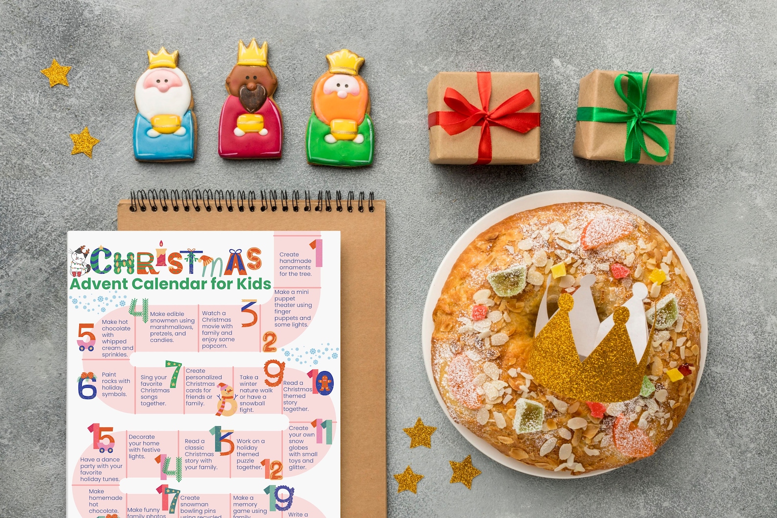 PDF Advent Calendar for Children to Print Out | DIY Calendar | Make and ...