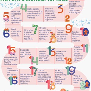 PDF Advent Calendar for Children to Print Out | DIY Calendar | Make and ...