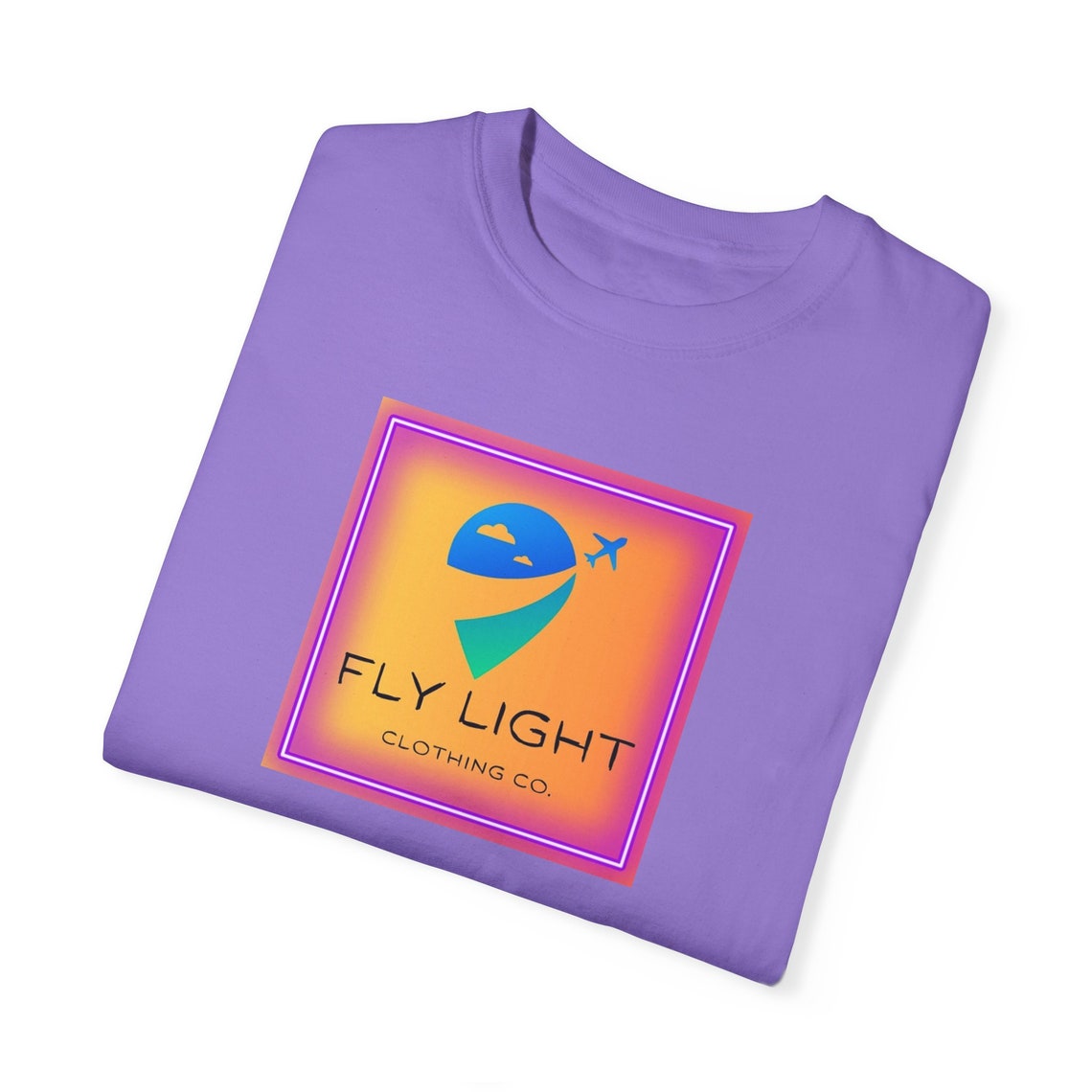 Fly Light Clothing Co. peach Logo Signature Quality Tee - Etsy