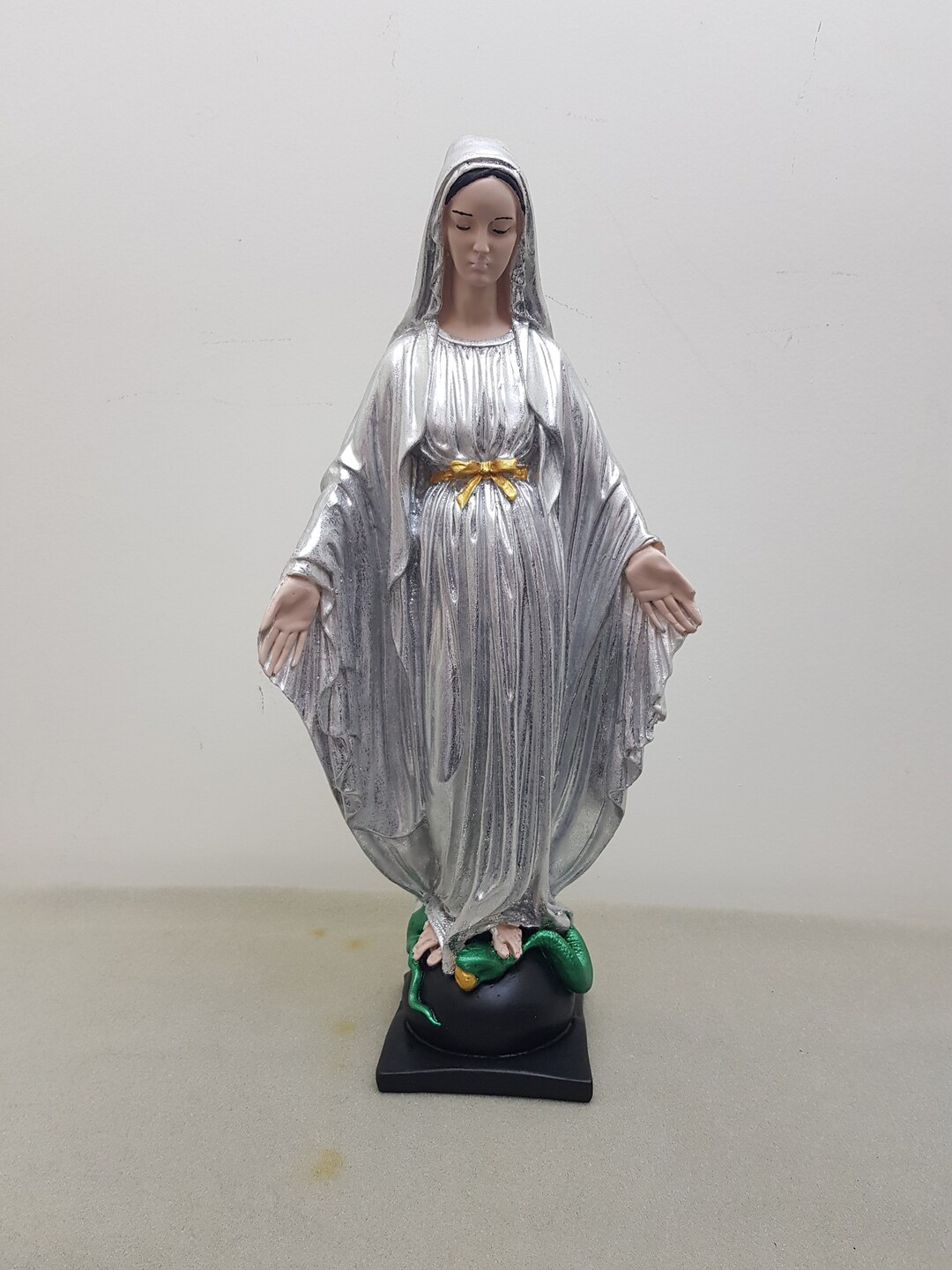 Statue of Virgin Mary Praying With Her Open Hands, Virgin Our Lady Mary ...