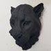 Black Puma Wall Decor / Panter Head Wall Decor / Animal Figurine ...